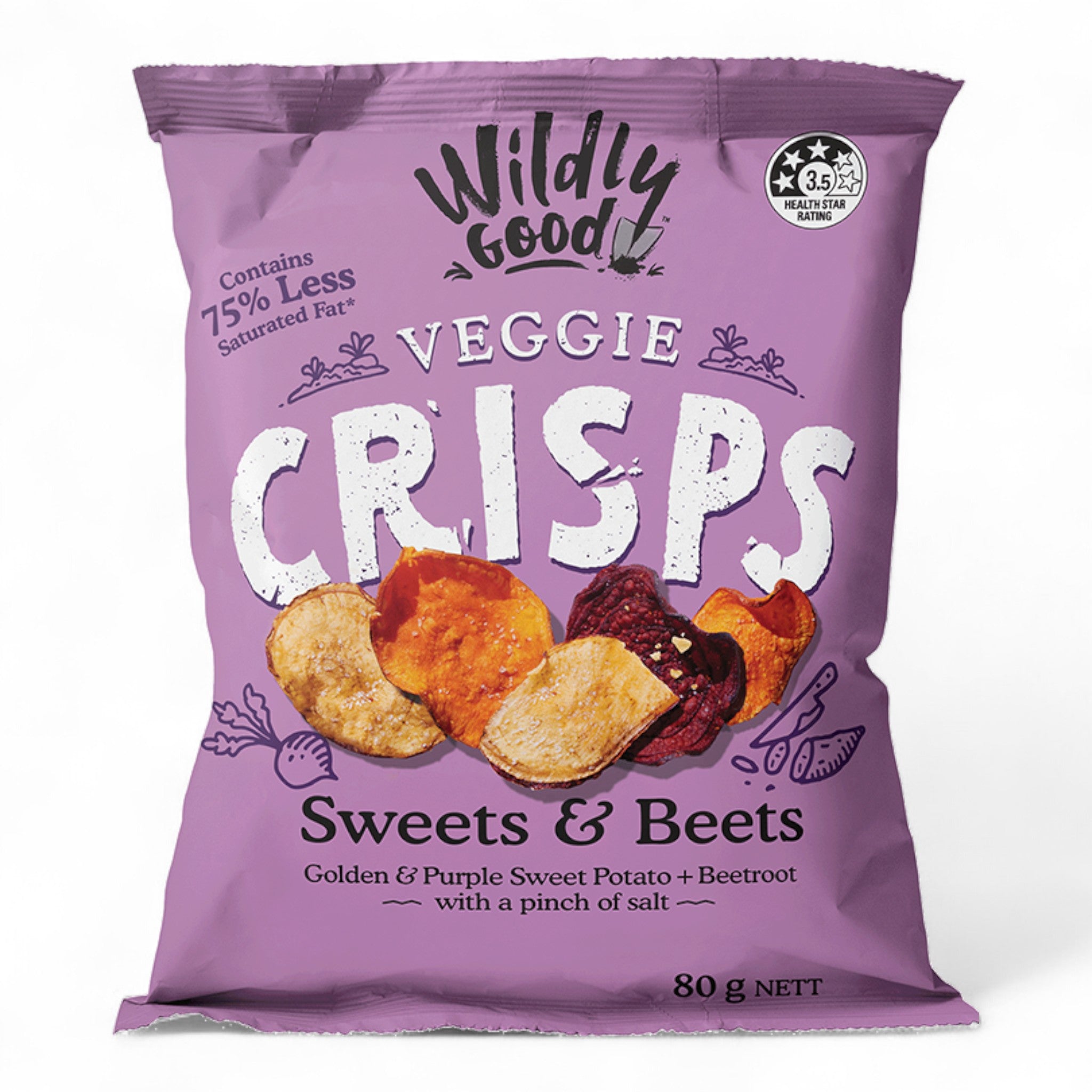 Wildly Crisps Sweet & Beets 80g – Nourish Me