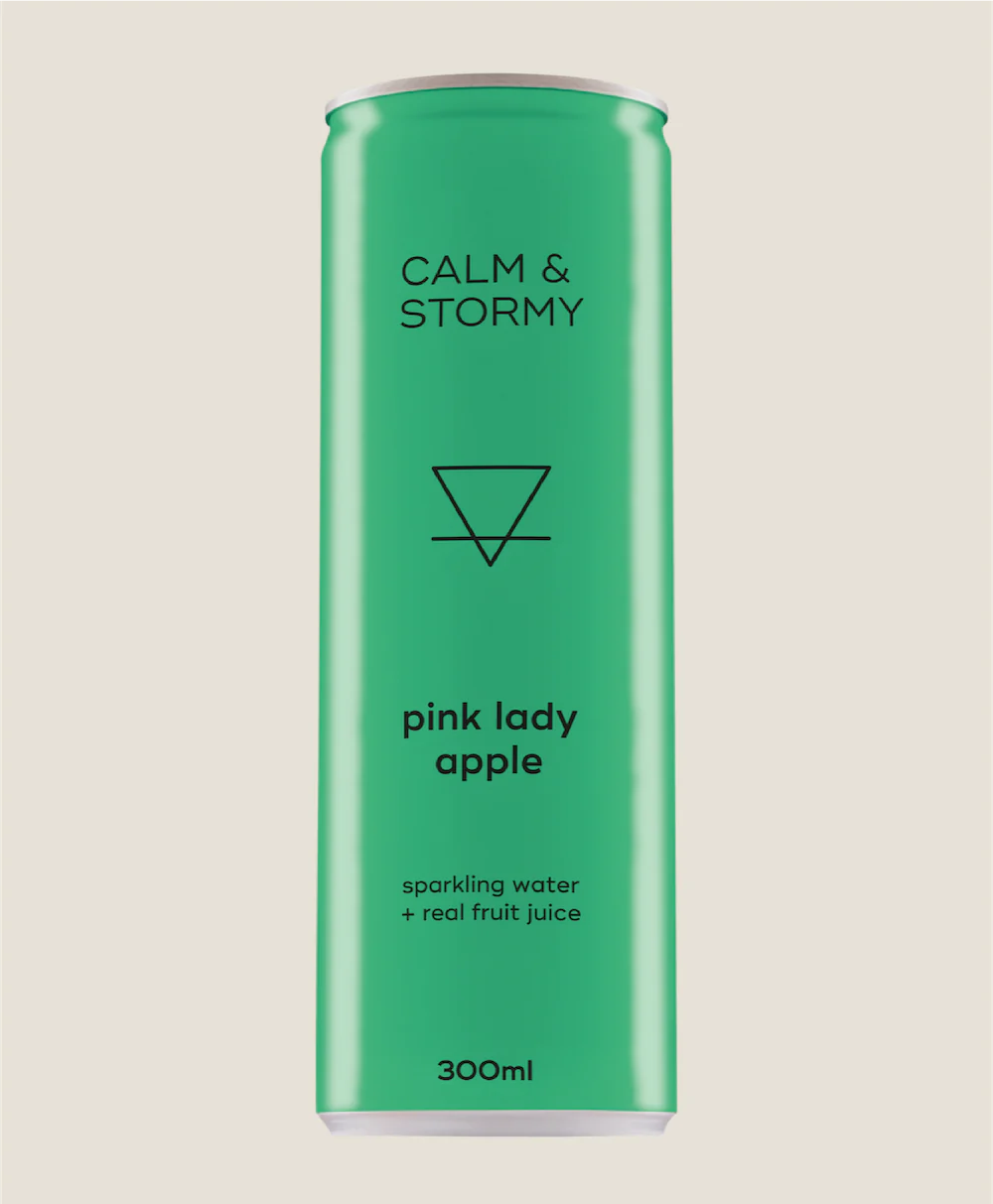 Calm & Stormy Sparkling Water Pink Lady Apple 300ml – Nourish Me