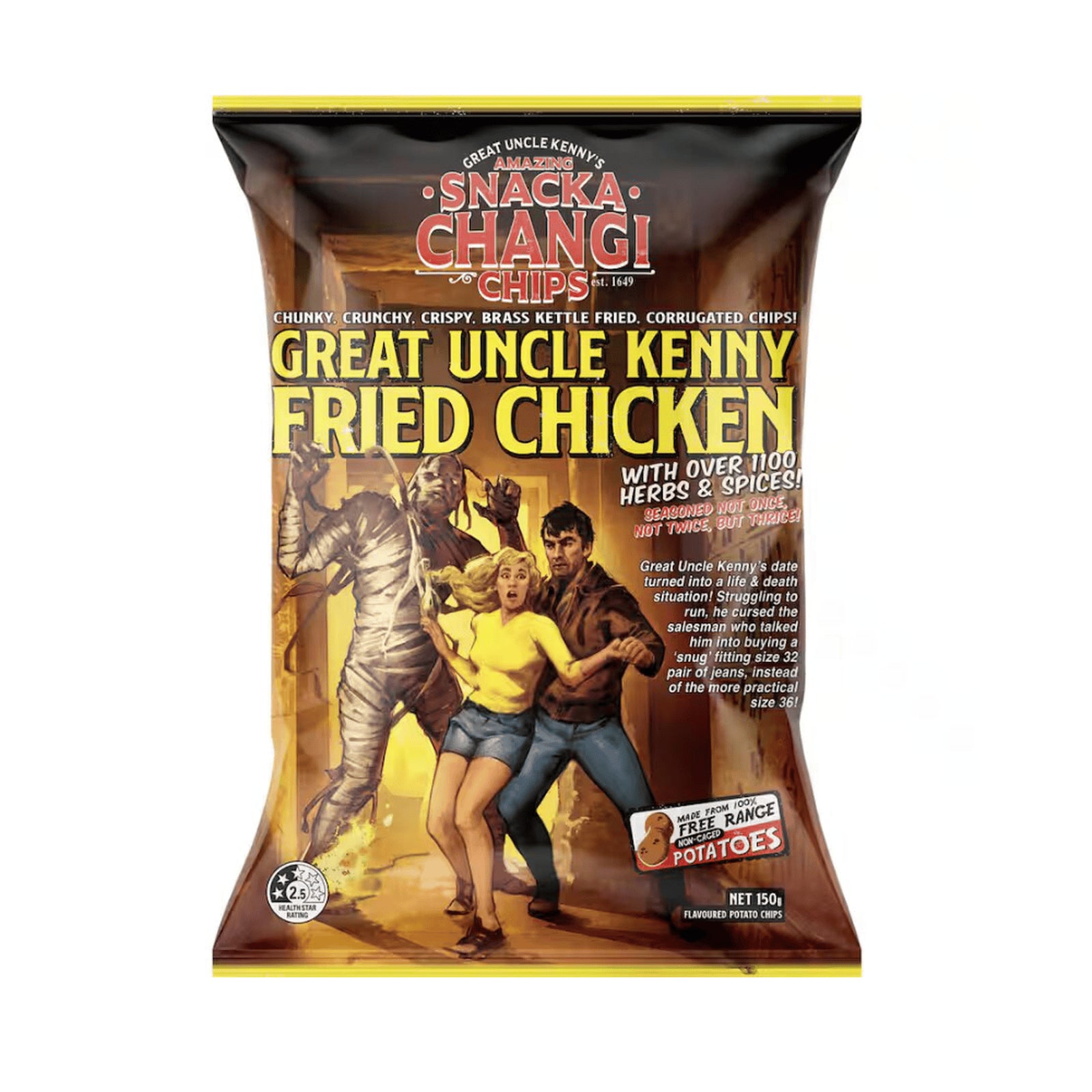 Snacka Changi Potato Chips Kettle Fried Chicken 150g – Nourish Me